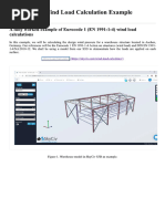 Eurocode Wind Load Calculation Example | PDF | Wound | Reynolds Number
