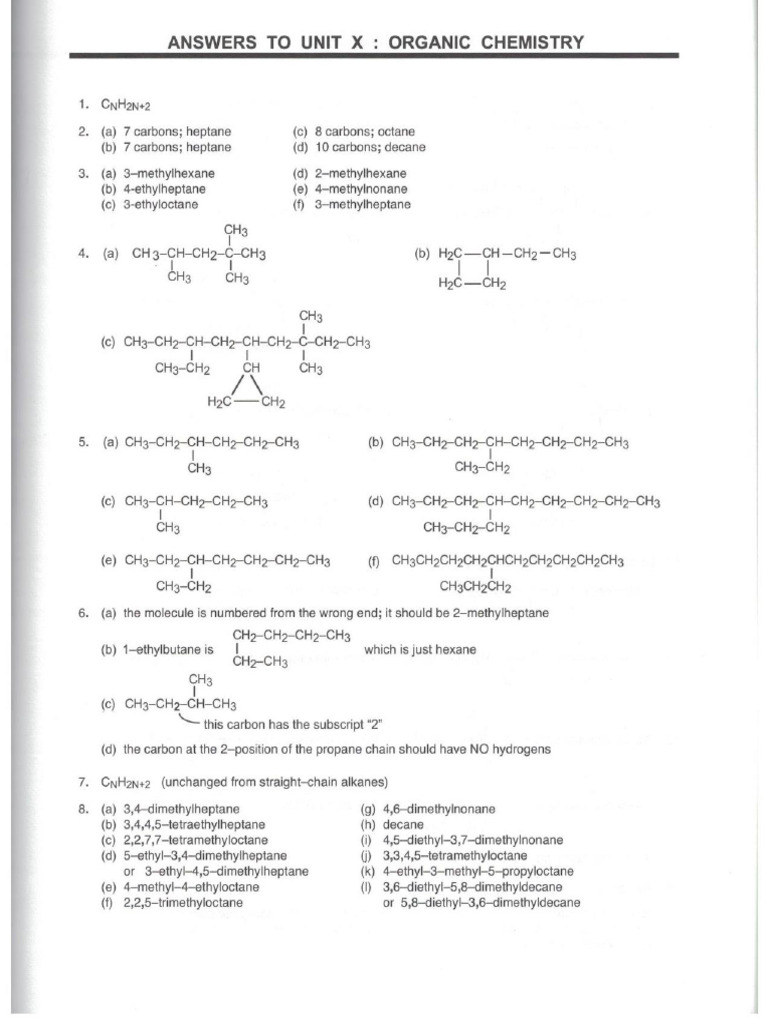 Hebden Organic Chem Key | PDF