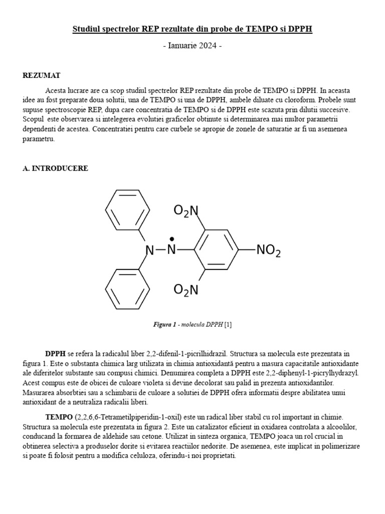 LUCRARE3 Tempo DPPH | PDF