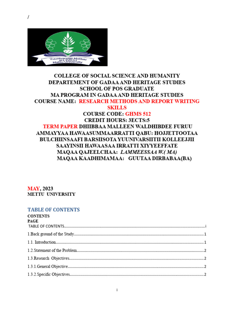 Seminar Paper G | PDF | Methodology | Theory