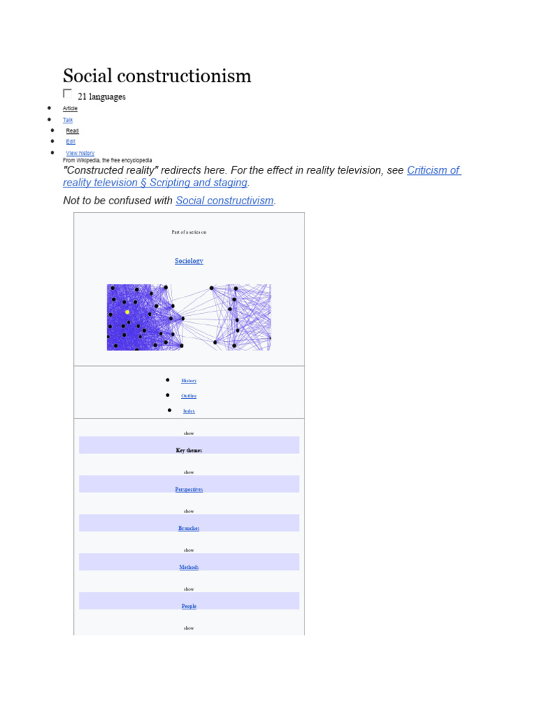 Social Constructionism Theory | PDF | Social Constructionism ...