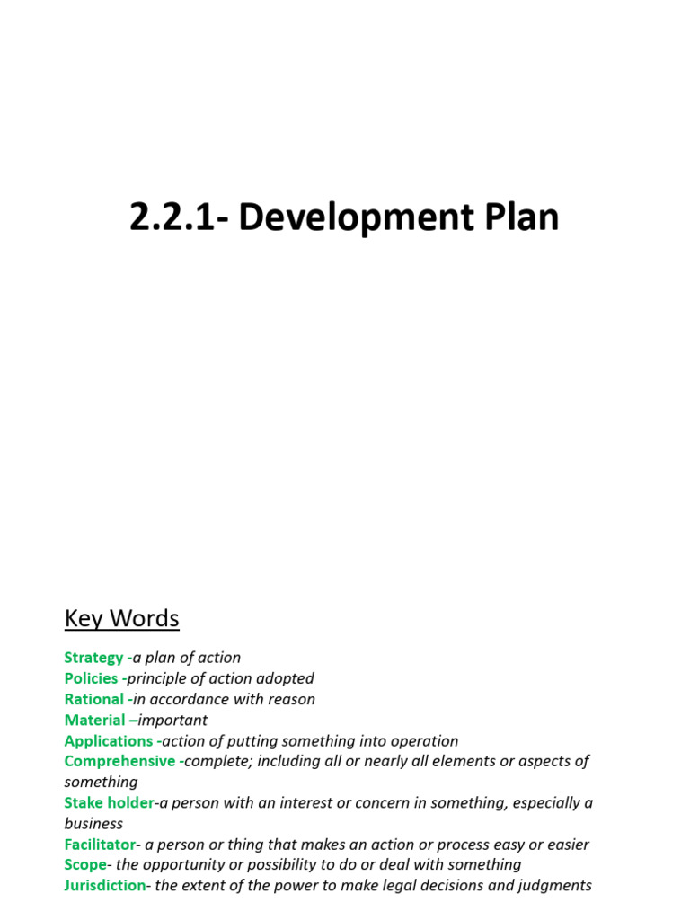 2.2 - Development Plans | PDF | Zoning | Theory