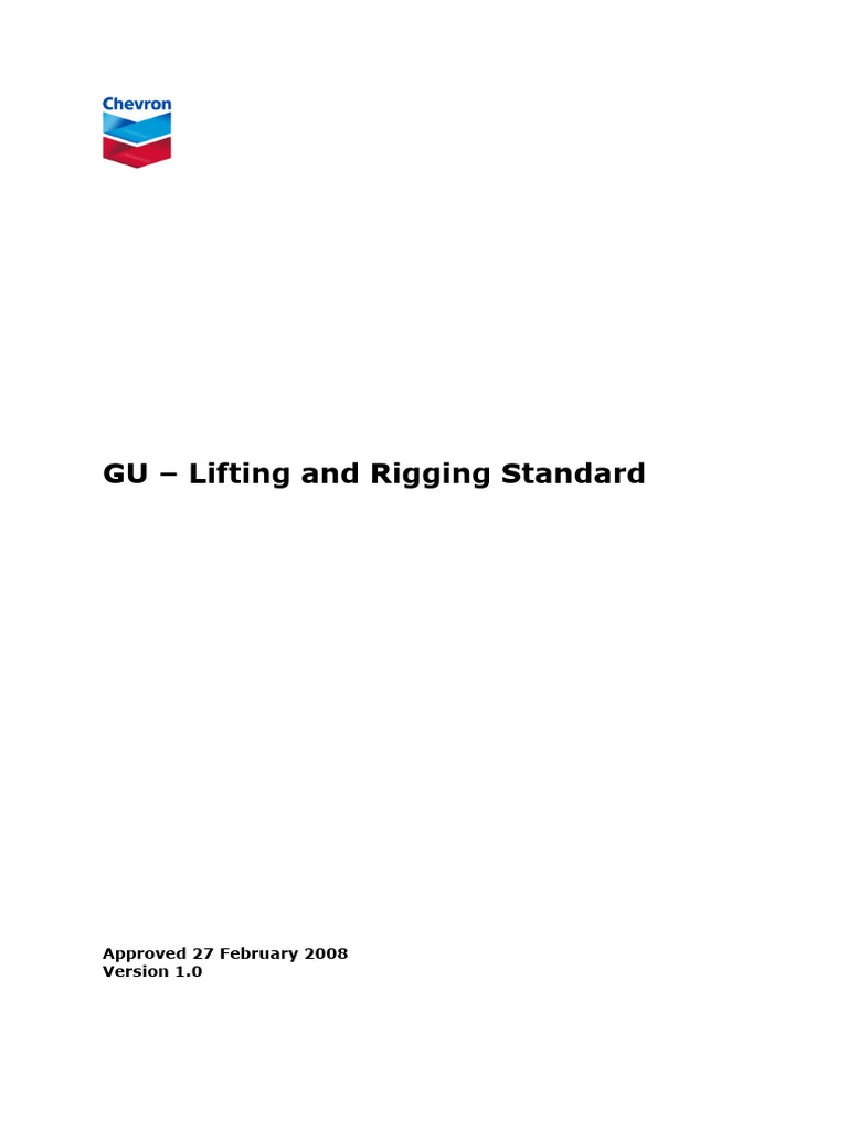 Lifting & Rigging Guidelines | PDF | Crane (Machine) | Elevator