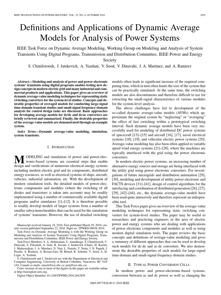 31-Definitions and Applications of Dynamic Average Models For Analysis ... 31-Definitions and Applications of Dynamic Average Models For Analysis ...