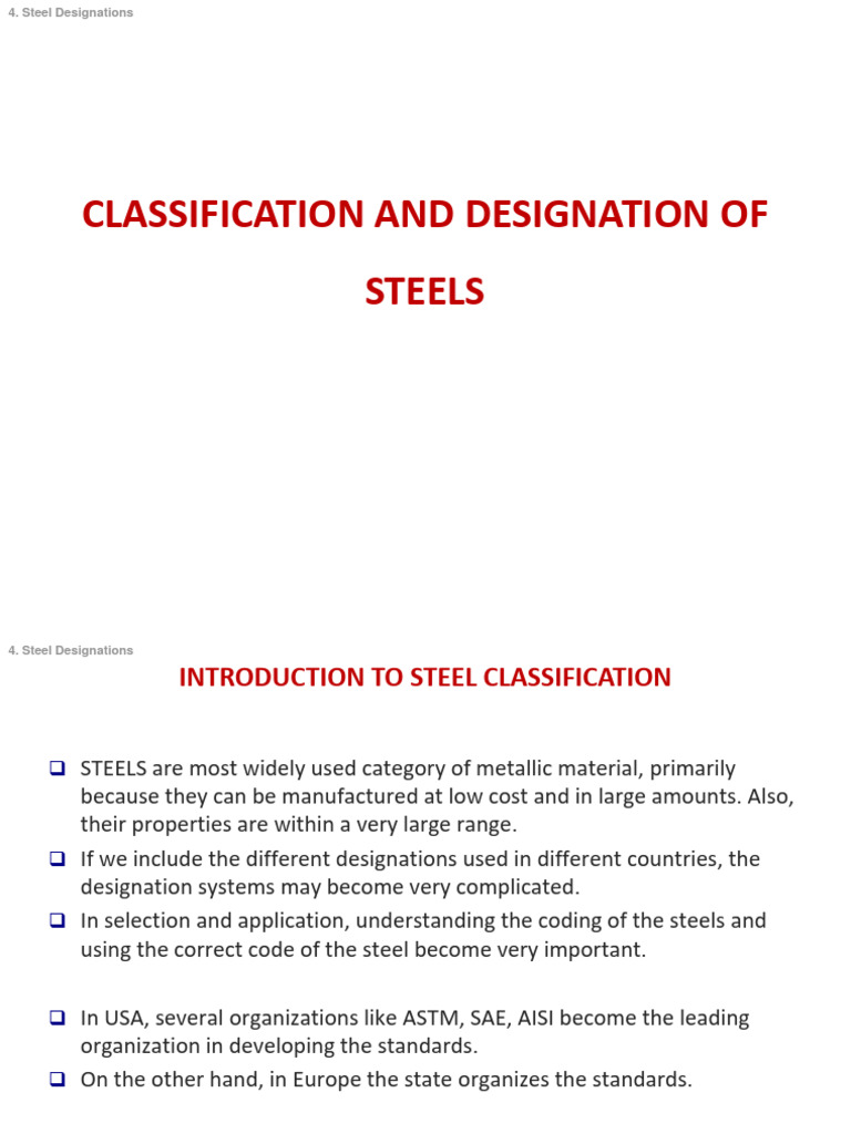 04 - MetE 414-Steel Designations - Fall 2023 | PDF | Steel | Stainless ... 04 - MetE 414-Steel Designations - Fall 2023 | PDF | Steel | Stainless ...