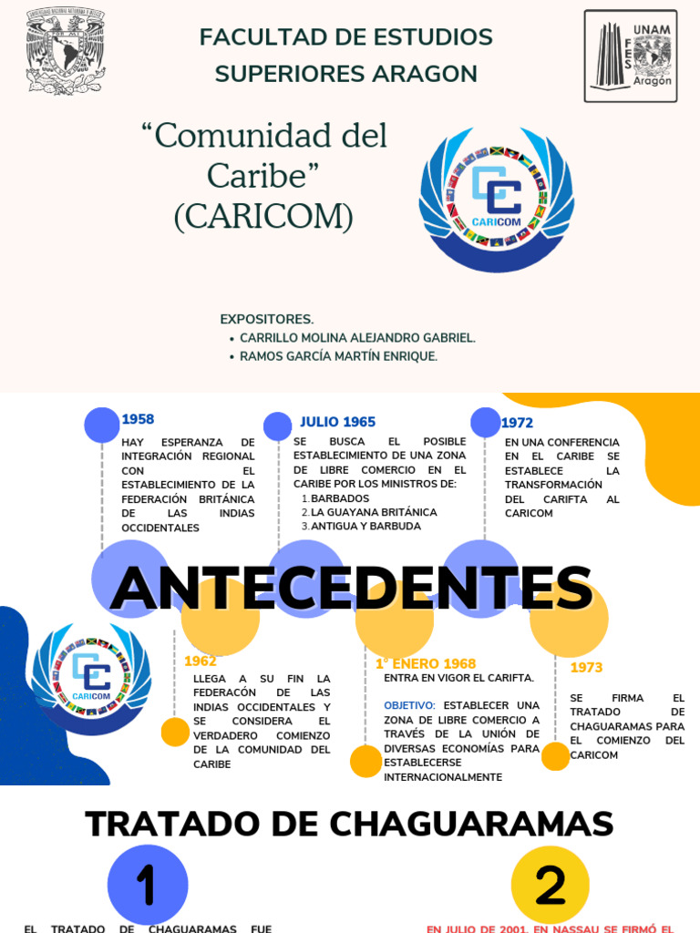 Historia y Objetivos del CARICOM | PDF | Economias