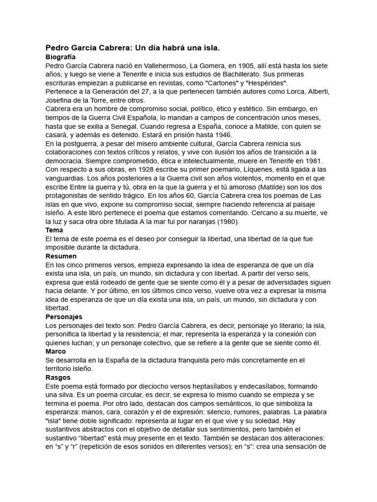 Comentario Pedro García Pdf