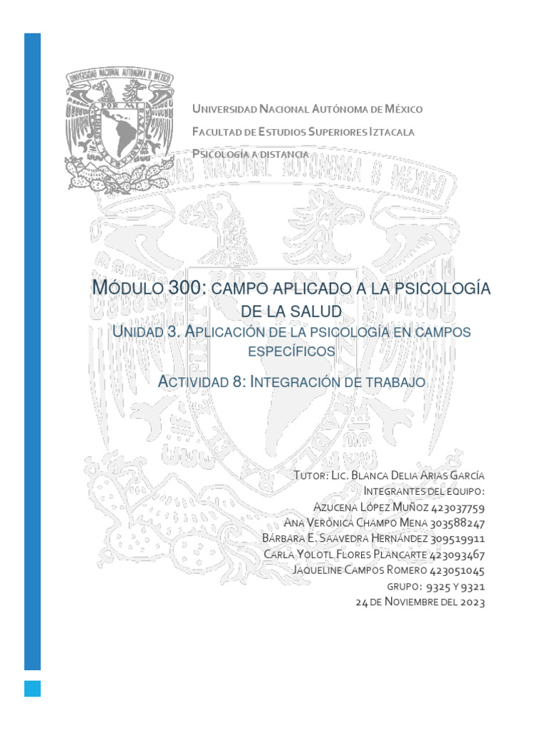 Azucena - Lopez - Act 8 - Propuesta de Intervención | PDF ...