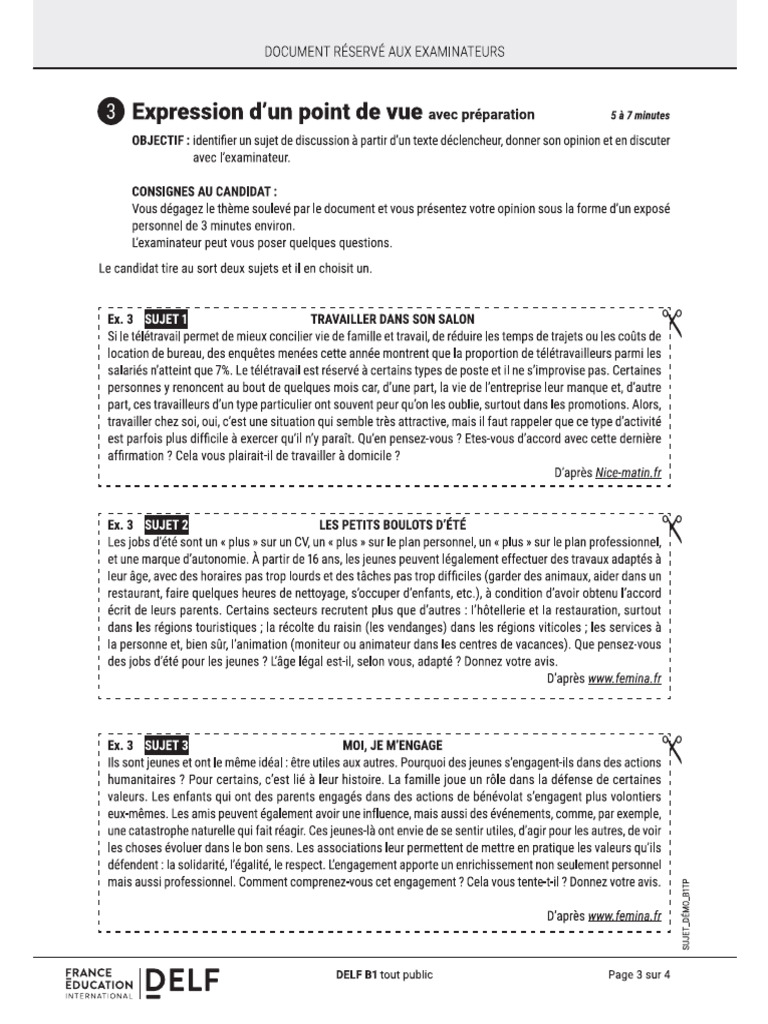 Delf b1 | PDF