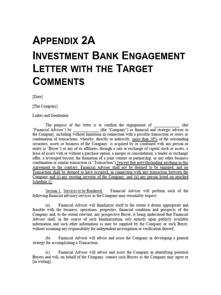 Appendix 2 A | PDF | Securities (Finance) | Indemnity