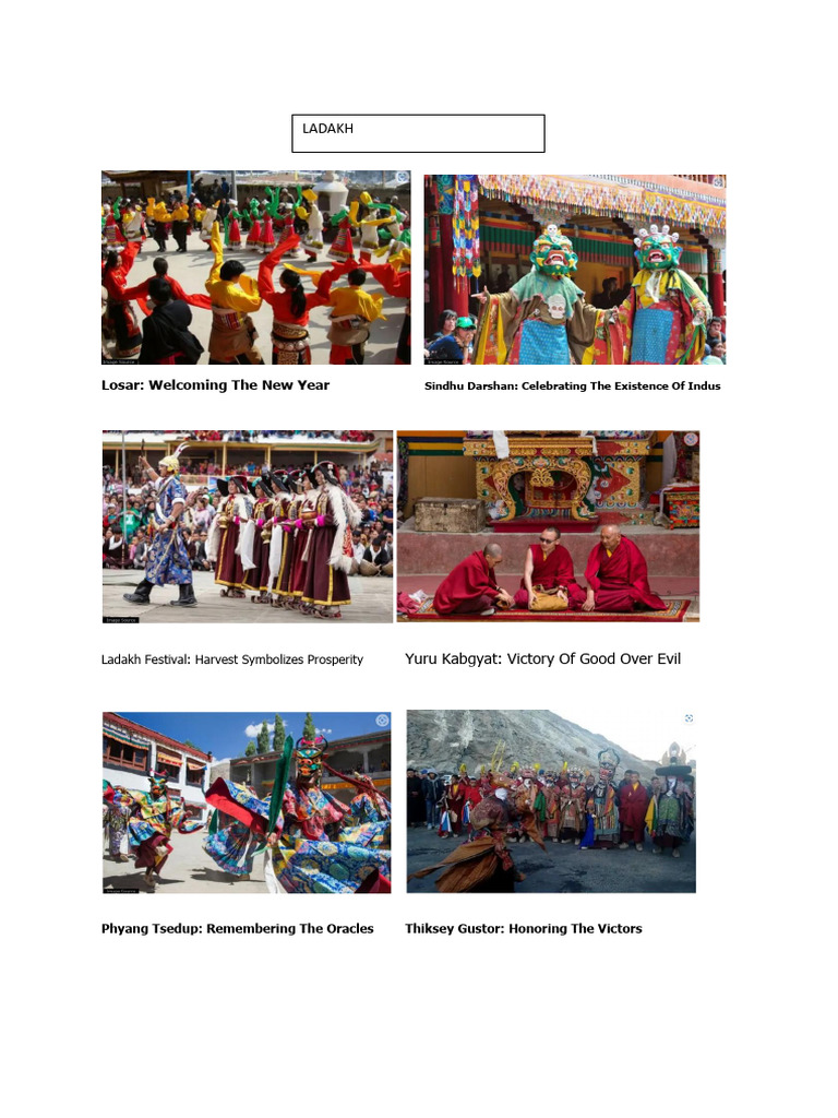 Cultural Festivals of Ladakh and Karnataka | PDF | Religion & Spirituality