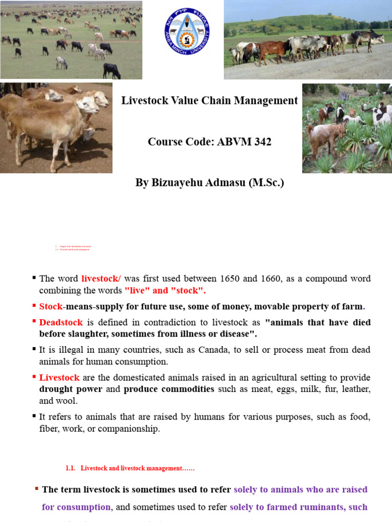 Chapter 1 | PDF | Livestock | Agriculture