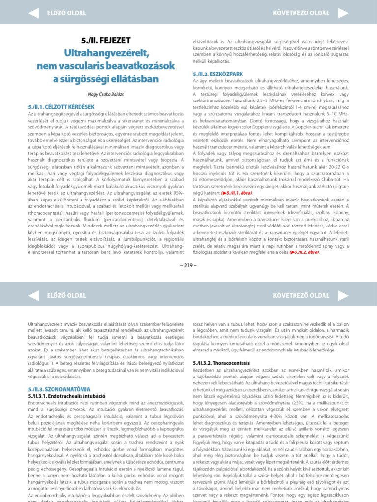 MSOTKE PoCUS Tankonyv - 5 - 2 - Fejezet | PDF