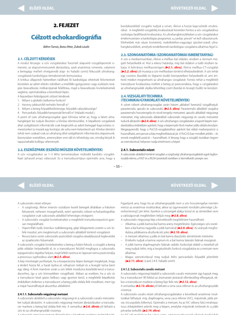 MSOTKE PoCUS Tankonyv - 2 - Fejezet | PDF