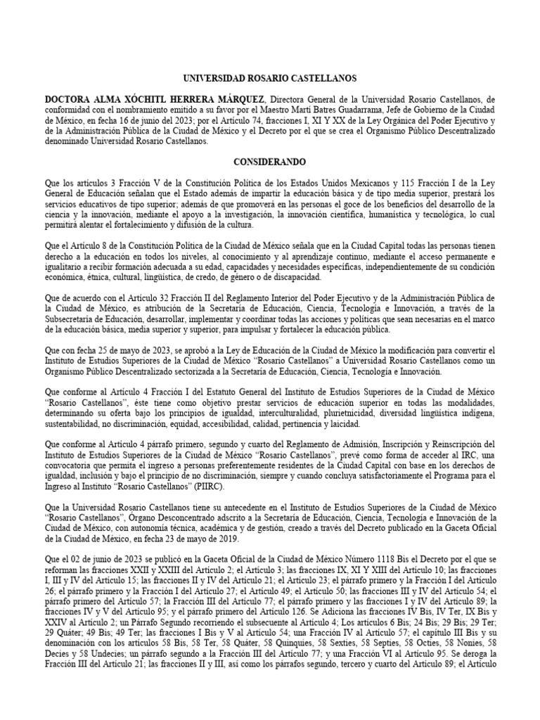 Convocatoria Lic LFIH 2023-2 II Al 29 de Julio PDF Ok | PDF | Titulo academico | Ciudad de México