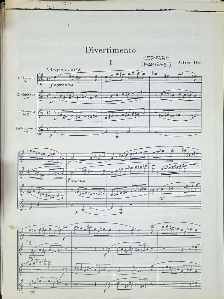 Alfred Uhl - Divertimento | PDF