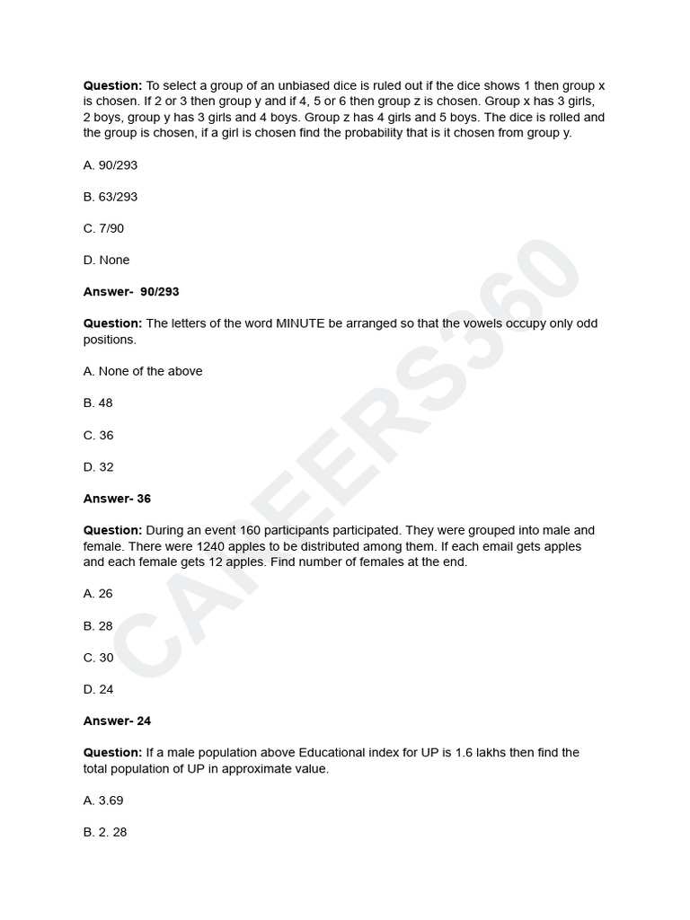 SNAP 2023 Exam Unofficial Answer Key | PDF | Teaching Methods & Materials