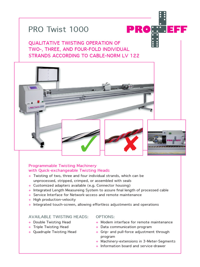 Brochure Protwist 1000 - en | PDF