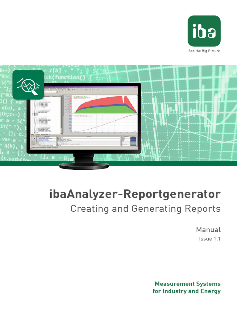 ibaAnalyzer-Reportgenerator v1.1 en | PDF | Chart | Command Line Interface