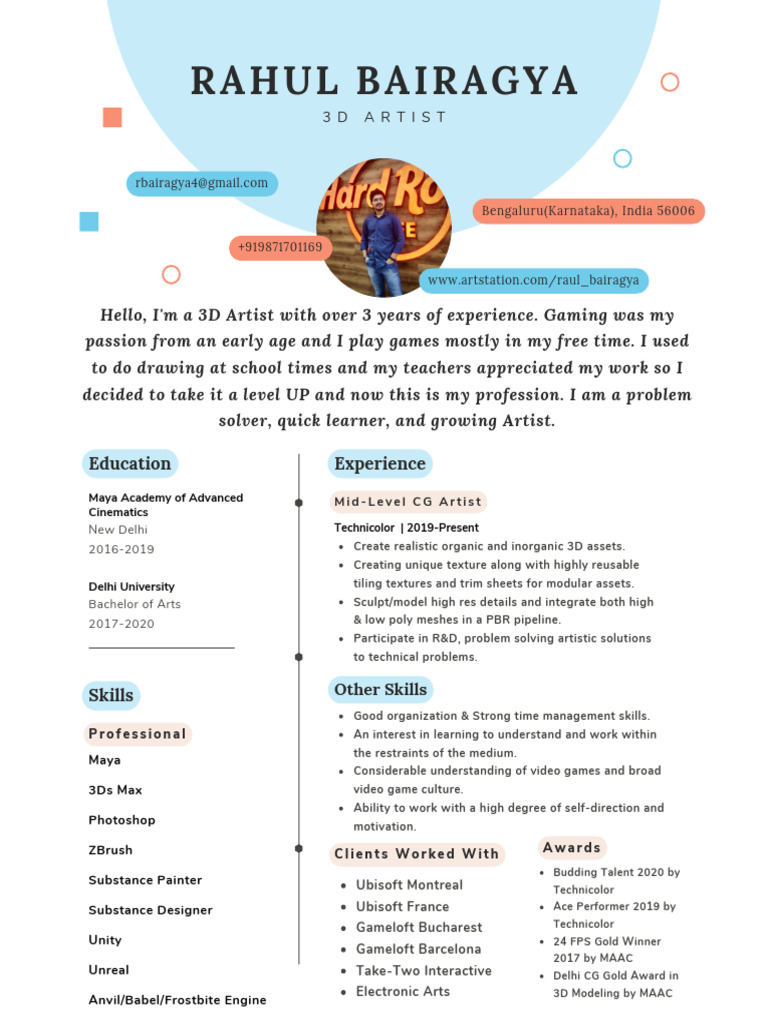 Rahul Bairagya Resume 2022 | PDF