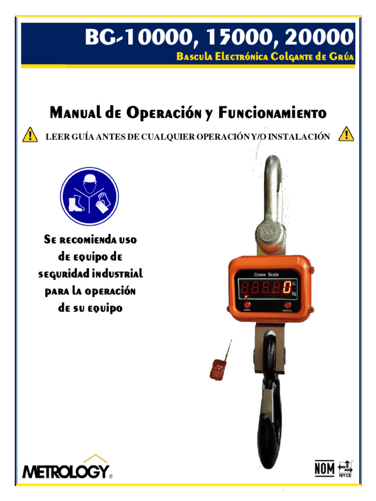 Manual de Operacion BG-15T | PDF | Balanza | Radio
