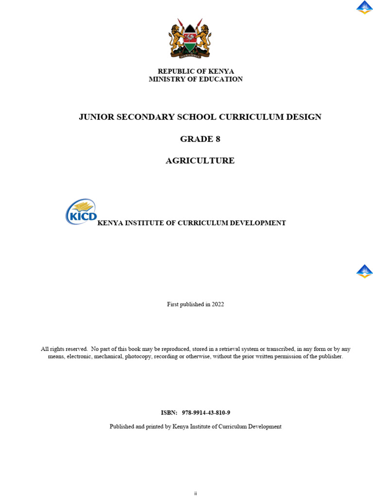 Grade 8 Curriculum Designs - Agriculture | PDF | Curriculum | Learning