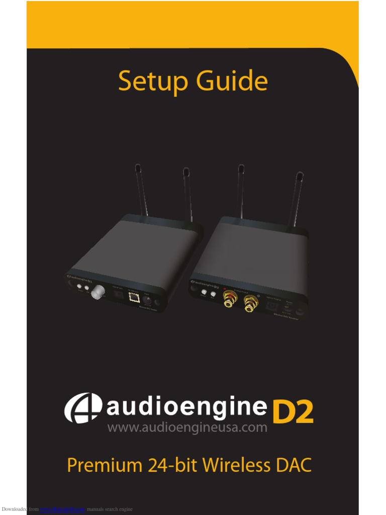 Manual Audioengine D2 Set Up Guide | PDF | Ac Power Plugs And Sockets ...