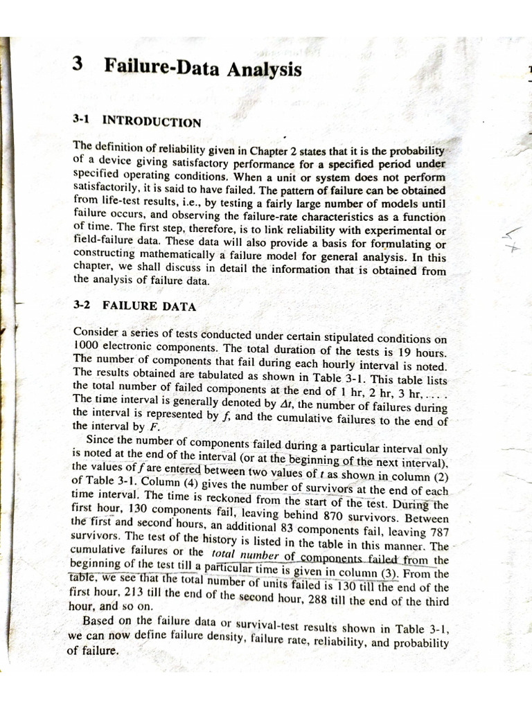 Failure Data Analysis | PDF