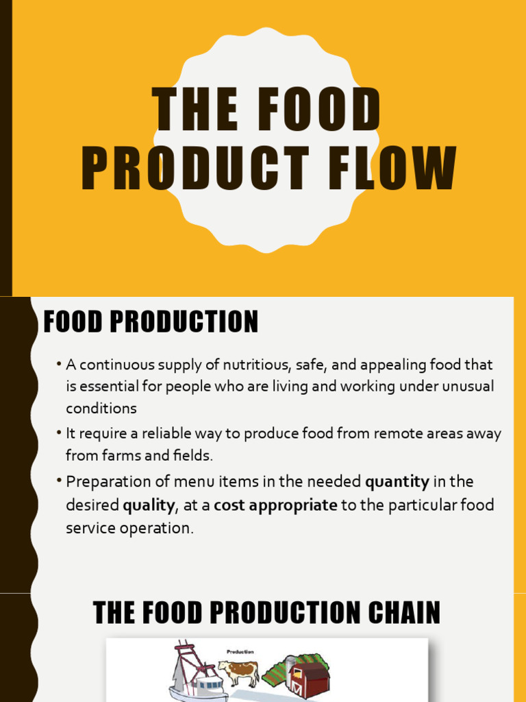 Module 5 The Food Flow | PDF | Cooking | Refrigerator