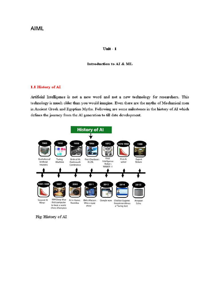 Mech-Aiml Notes | PDF