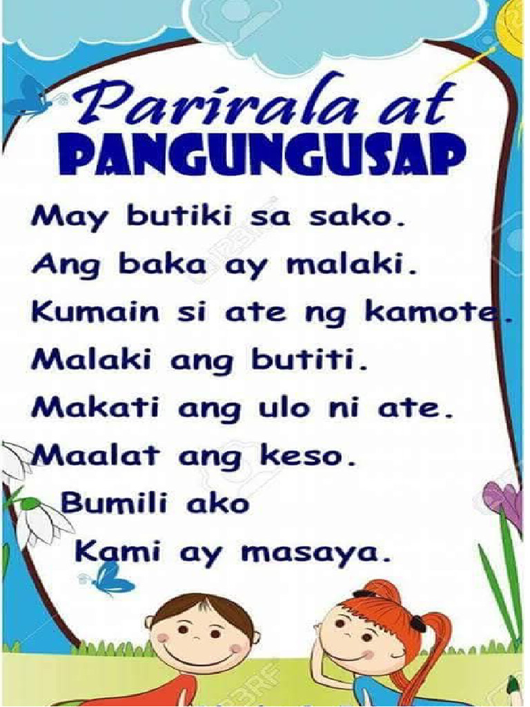 Mga Parirala at Pangungusap | PDF