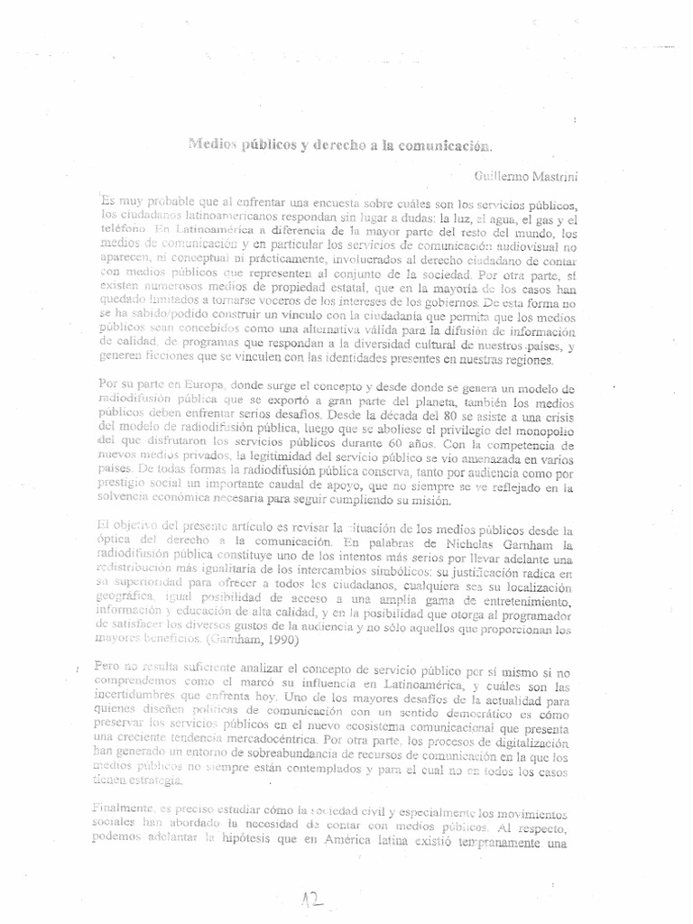 Unidad2 Teorico Mastrini | PDF