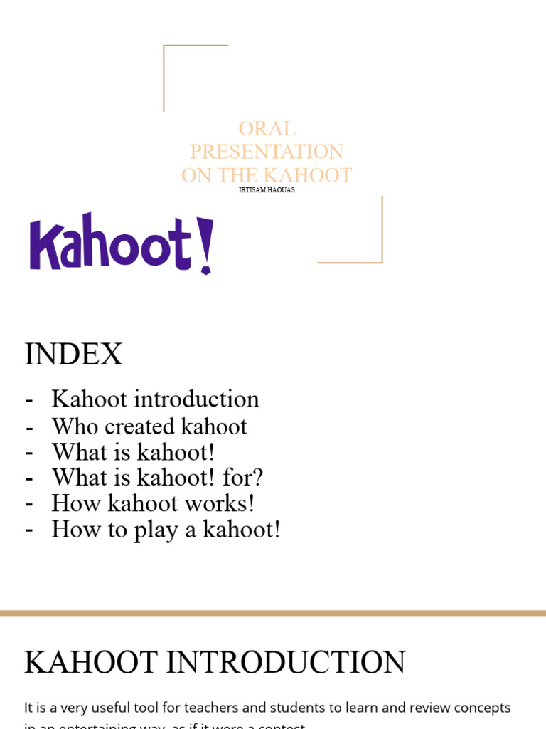 Kahoot Presentation Overview | PDF | Career & Growth | Art