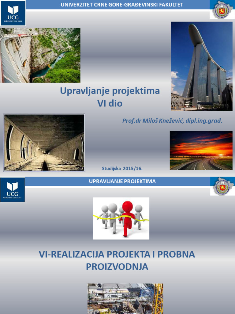 06 - Up - Realizacija I Probna Proizvodnja | PDF