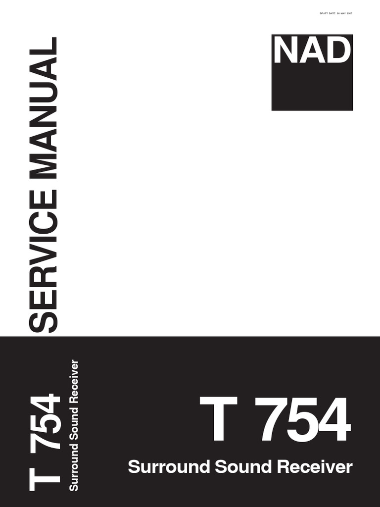 T754 - Service Manual | PDF | Decibel | Distortion