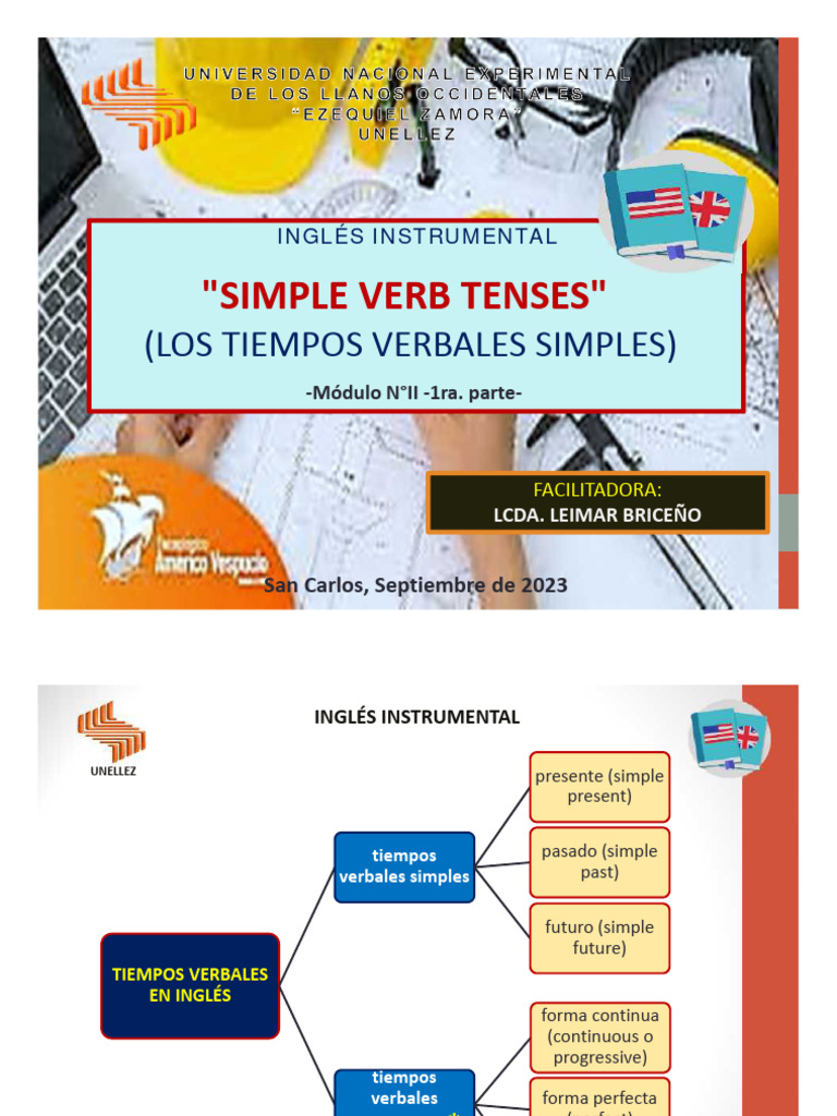 Modulo Ii Parte 1 Tiempos Verbales Simples | PDF | Verbo | Lingüística