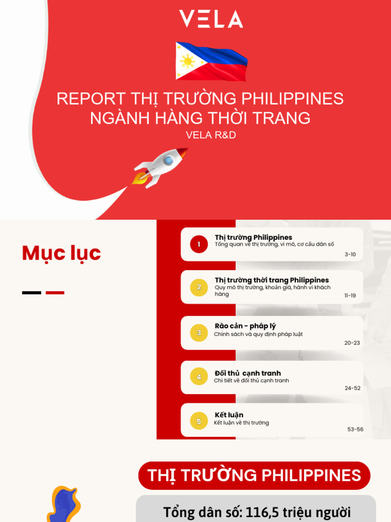 Vela R&D - Ngành Hàng TH I Trang Philippines | PDF