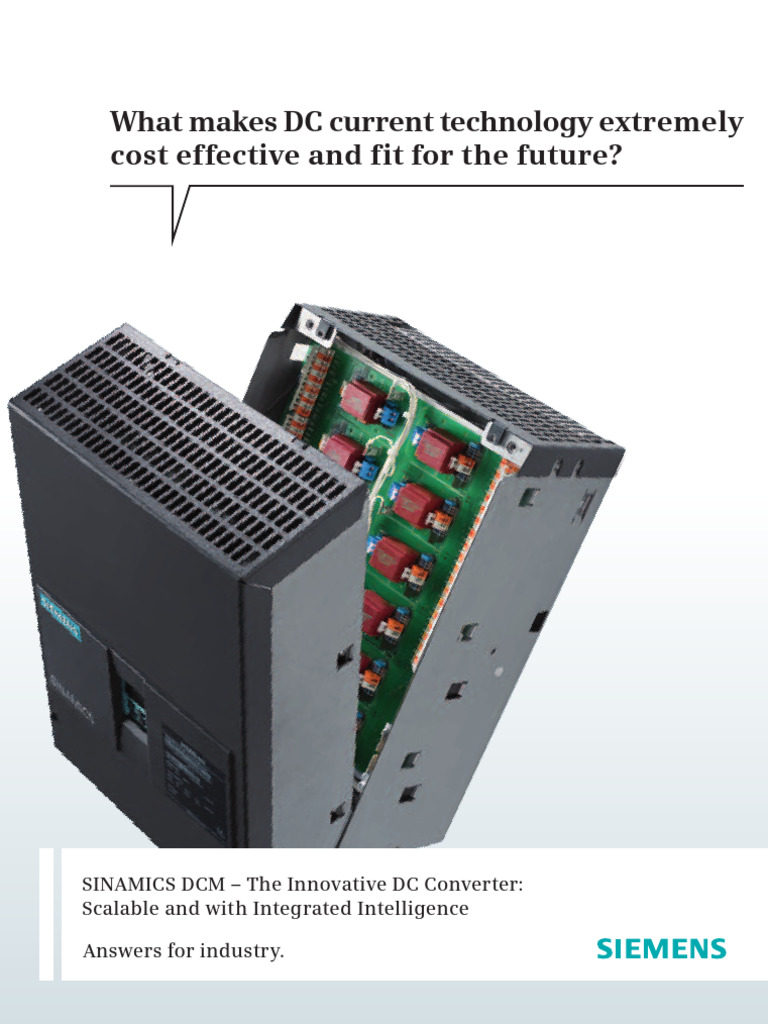 Ws Sinamics DCM en | PDF | Electric Motor | Power Supply
