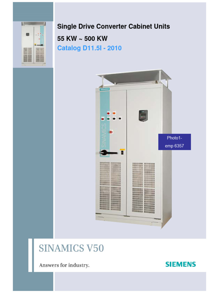 SINAMICS V50 Drive Converter Units | PDF | Power Inverter | Electric Motor