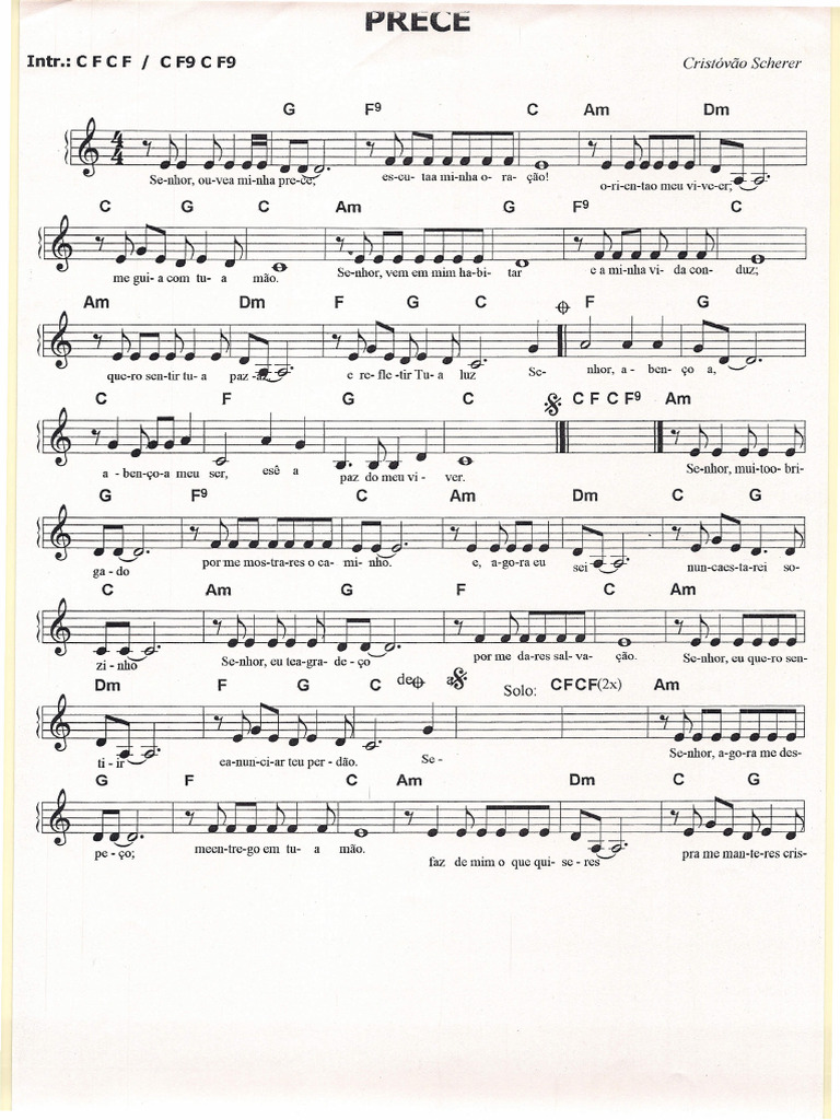 Partitura Prece | PDF
