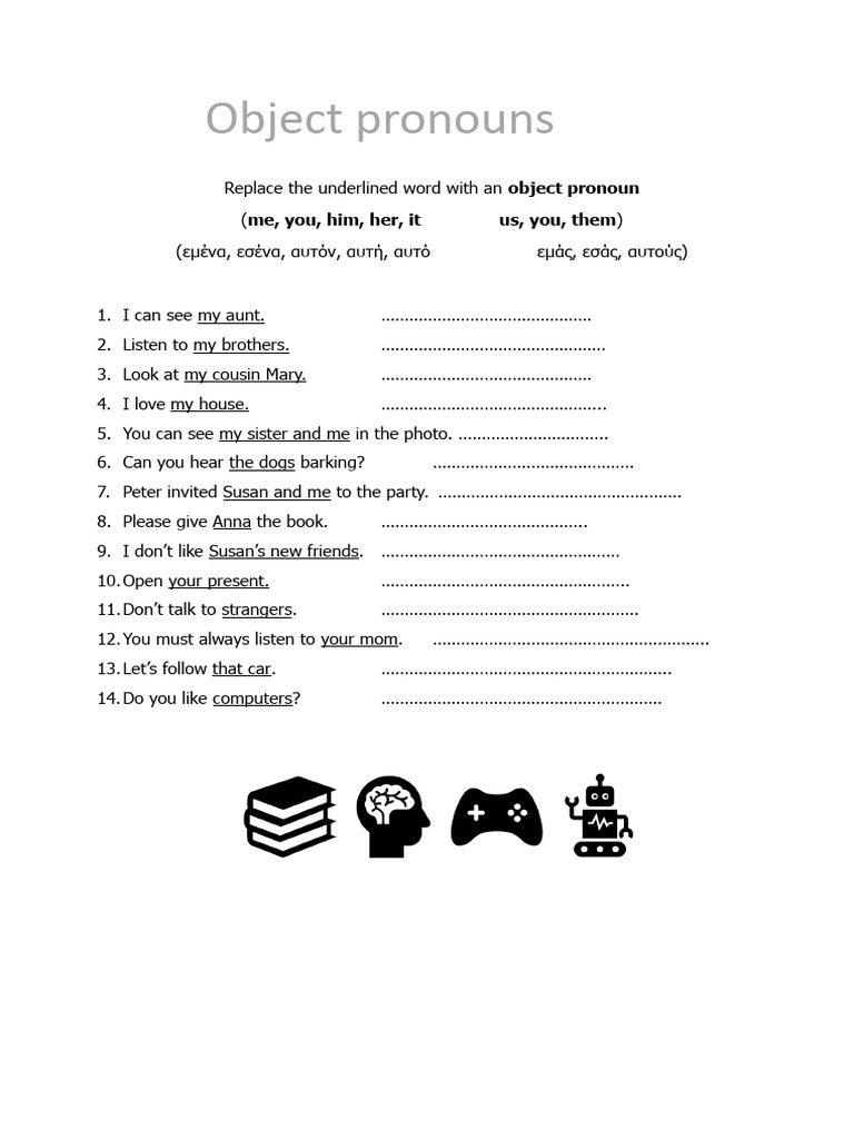 Object Pronouns Replacement Guide | PDF