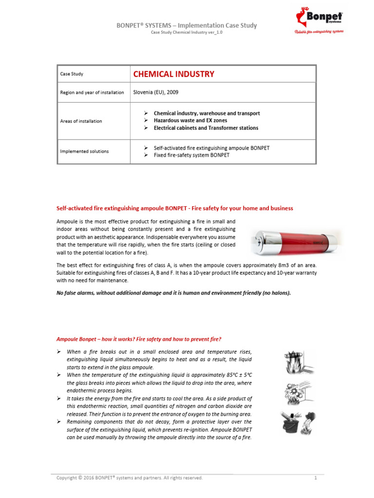 Case Study Chemical Industry Ver - 1.0 | PDF | Technology & Engineering