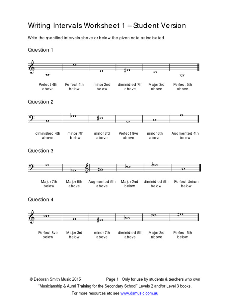 Interval-Writing-Worksheet | PDF