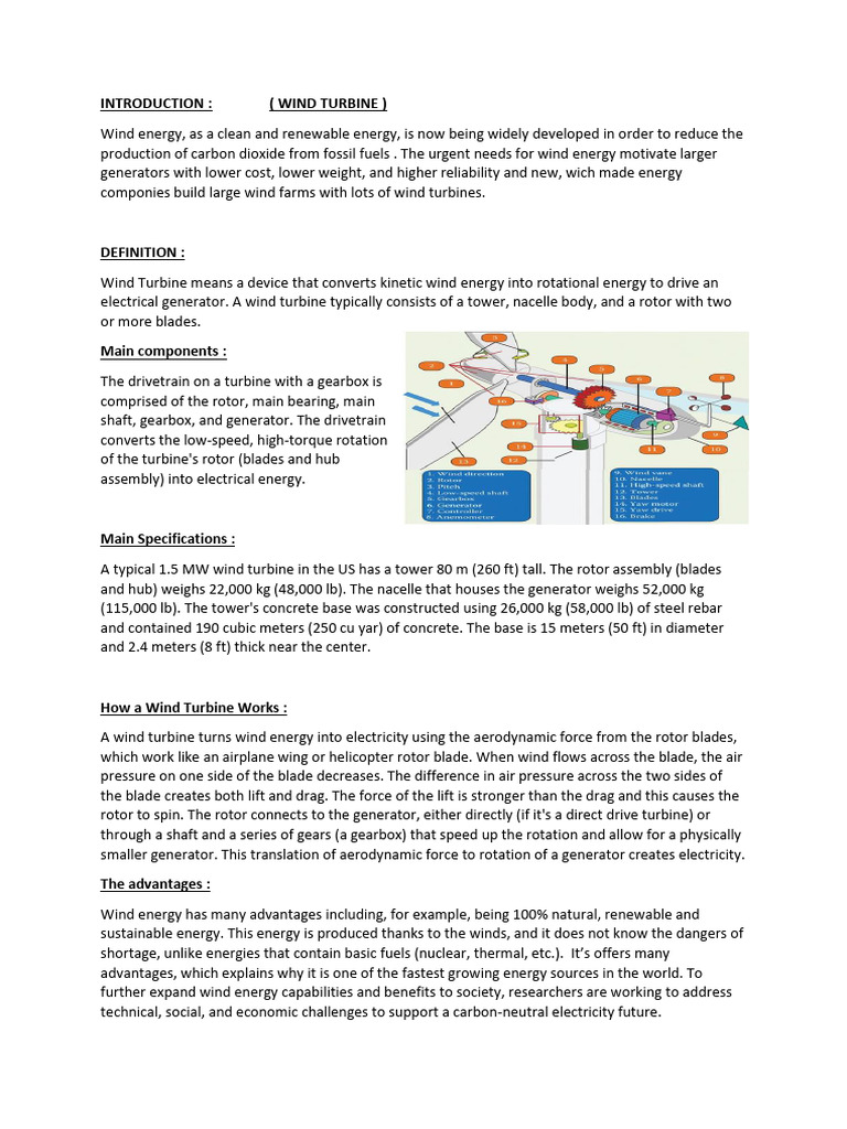 Wind Turbine Pdf Wind Turbine Wind Power