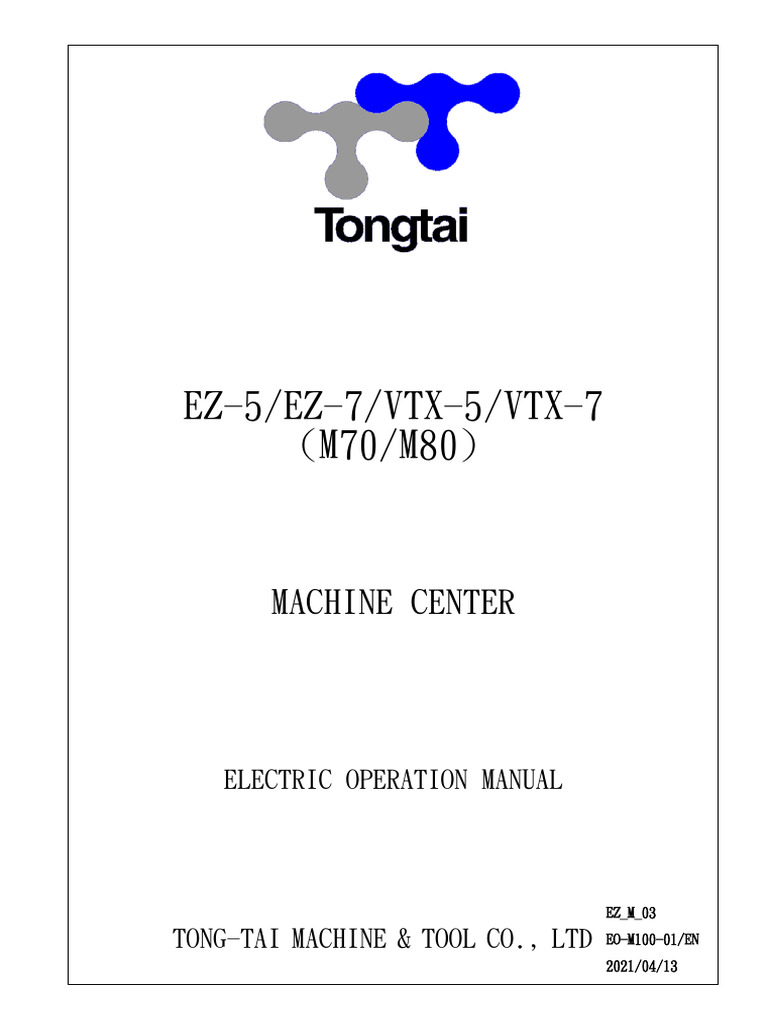 EZ-5 Manual Operación Eléctrica | PDF | Switch | Numerical Control