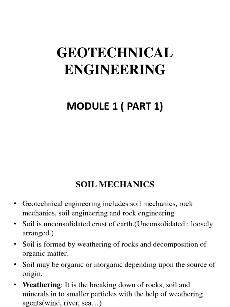 MODULE 1 PART 1 GT | PDF | Rock (Geology) | Weathering