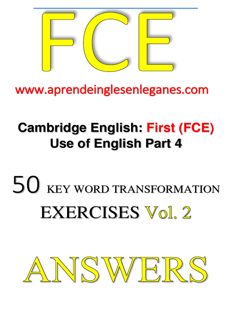 FCE Key Word Transformation Exercises | PDF