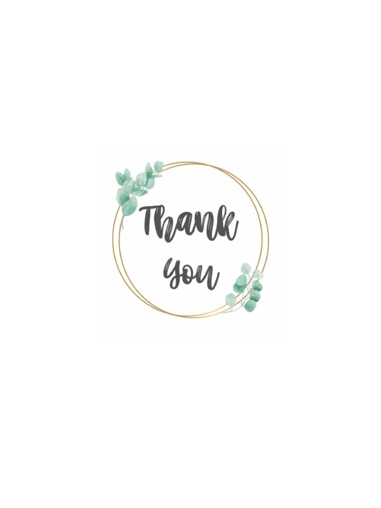 Thank You Format | PDF