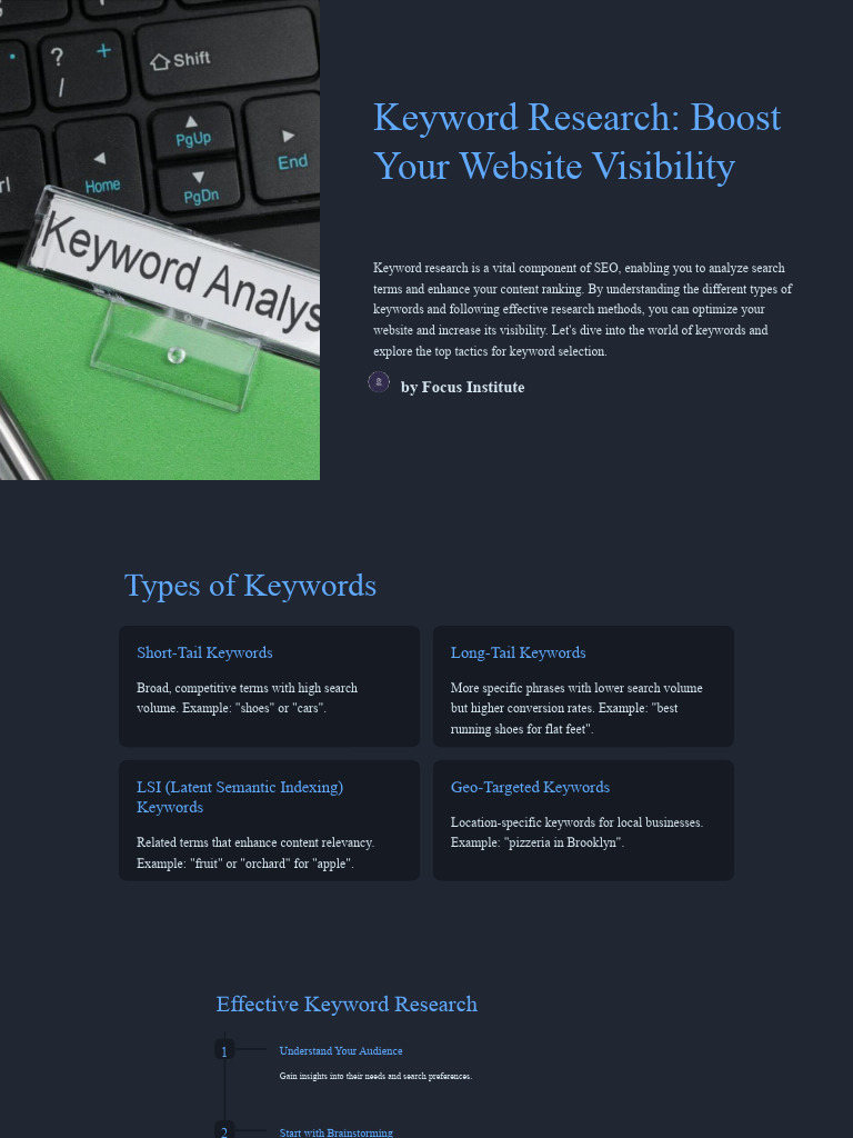 Keyword Research Strategies for SEO | PDF | Search Engine Optimization ...