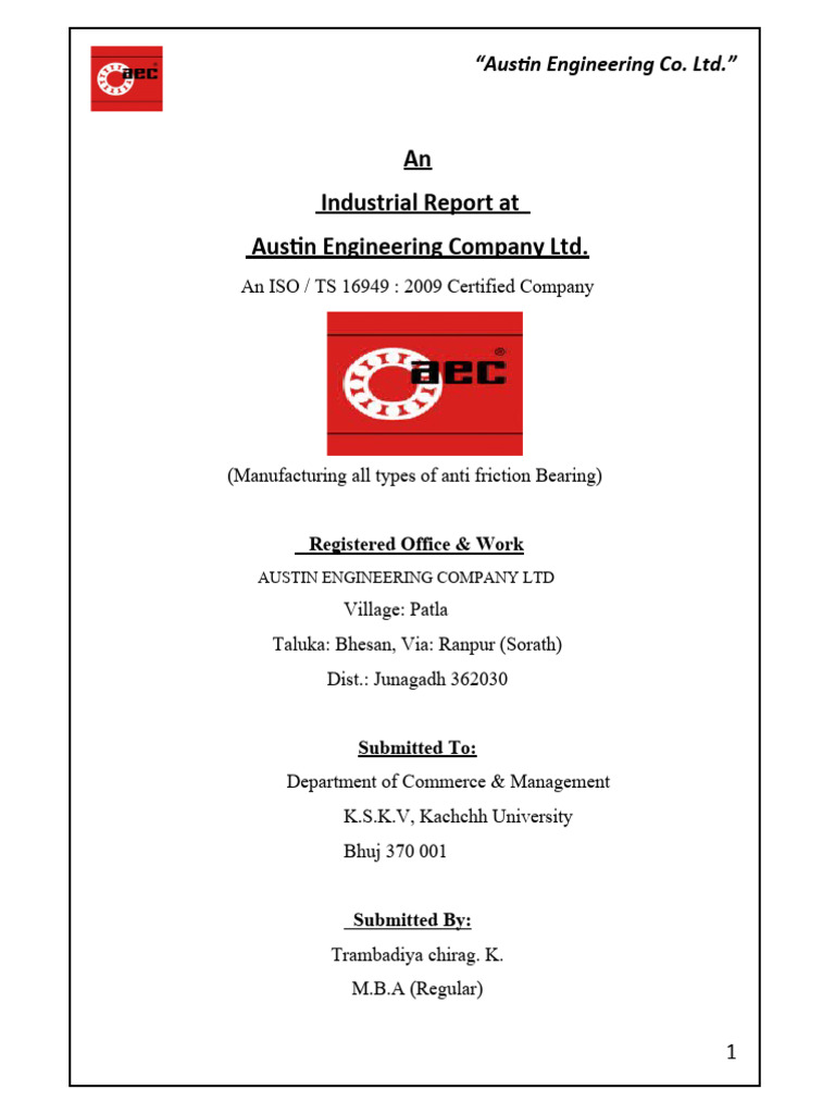 MBA Student's Industrial Report | PDF | Employment | Recruitment